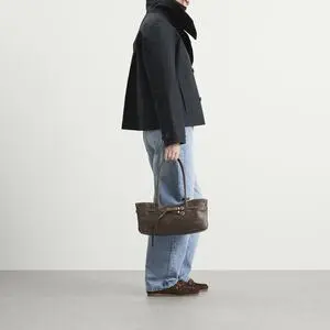 MARGESHERWOOD Grandma Shoulder Bag - Washed Brown