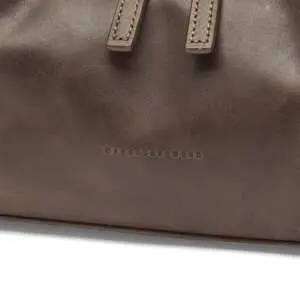 MARGESHERWOOD Hobo Shoulder Bag - Washed Brown