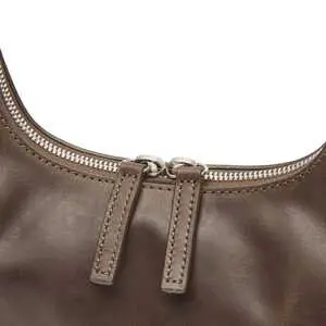 MARGESHERWOOD Hobo Shoulder Bag - Washed Brown