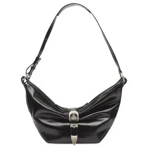 MARGESHERWOOD Belted Hobo Shoulder Bag Medium - Black