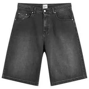 ARTE Round Pocket Denim Shorts - Fade Black