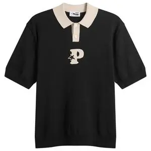 PAWA SPEED SPORTS P-knit Polo - Black/white