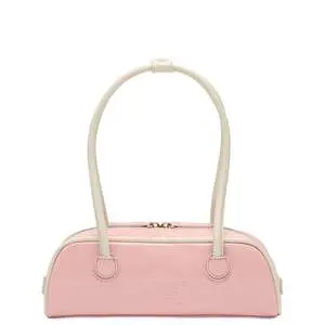 MARGESHERWOOD Soft Piping Mini Soft Boston Ew Bag - Baby Pink/light Grey
