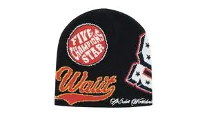 SP5DER District V Skully Beanie - Black