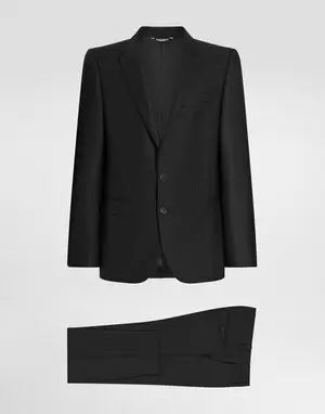 Dolce & Gabbana Wool And Silk Martini-fit Suit - Black