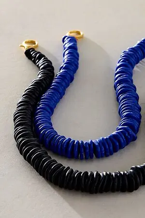 ALV Gill Disc Semiprecious Necklace - Black