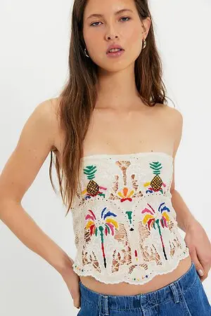 Free People Canario Tube Top - Ivory