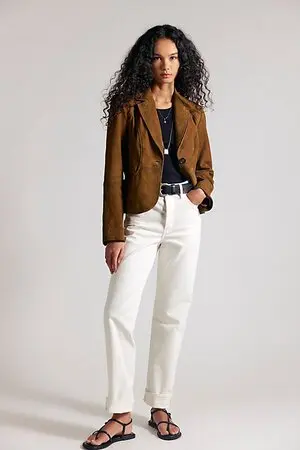 Free People We The Free Whip Smart Suede Blazer