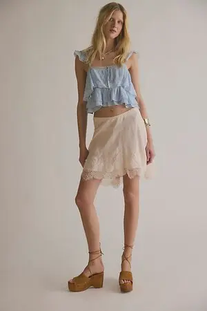 Free People Something Satin Half Slip