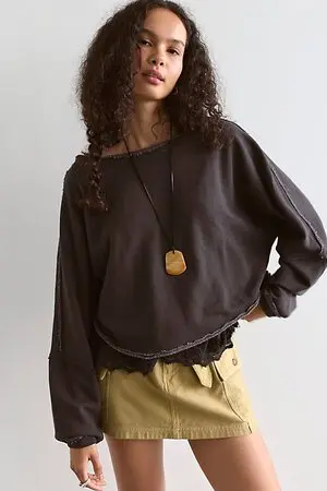 Free People We The Free To The East Pullover - Black