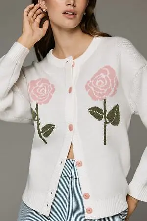 LISA SAYS GAH Lauda Wool Blend Cardigan Sweater