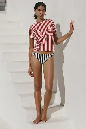 SIMONMILLER Ki Striped Top - Venetian Red Stripe