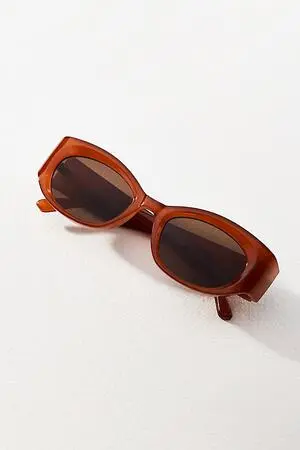 I-SEA Translucent Oval Sunglasses - Bronze