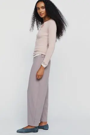 Maeve Cropped Curved Trousers