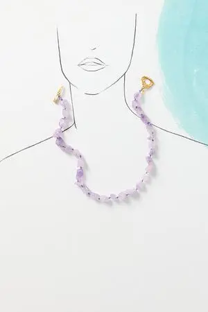 HERMINA ATHENS Bougavillea Amethyst Necklace
