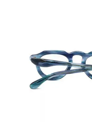 PALOCERAS Round Frame Glasses - Blue