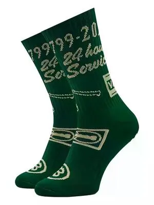 MARKET Logo-detail Socks - Green