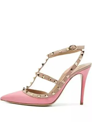 Valentino Garavani Rockstud Caged Pumps - Pink