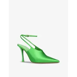 Givenchy Show Cut-out Satin Heeled Courts