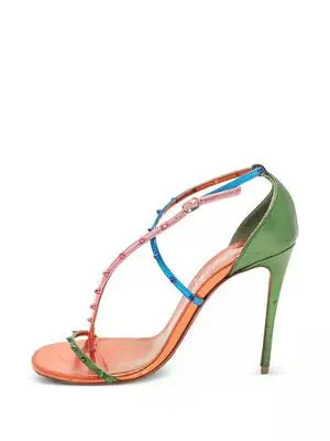 CHRISTIAN LOUBOUTIN Riojana Stud Sandals - Orange