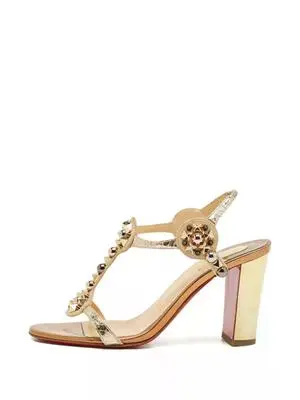 CHRISTIAN LOUBOUTIN Kaleitop Sandals - Gold