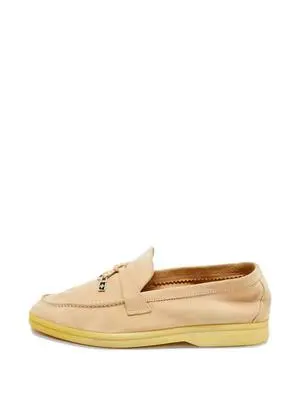 Loro Piana Suede Loafers - Neutrals
