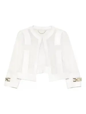 TIMOTEA Chain-detail Jacket - White
