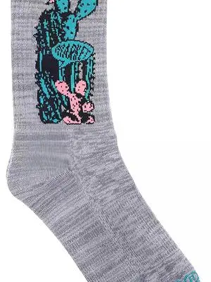 MARKET Contrasting Design Socks - Grey