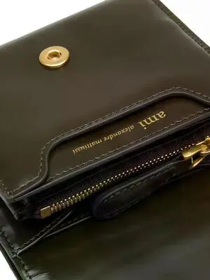 Ami Paris Paris Stud Leather Wallet - Green