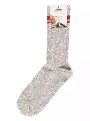 HOLUBAR Marl-knit Socks - Grey