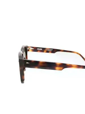 AHLEM Gros Caillou Square Frame Sunglasses - Brown