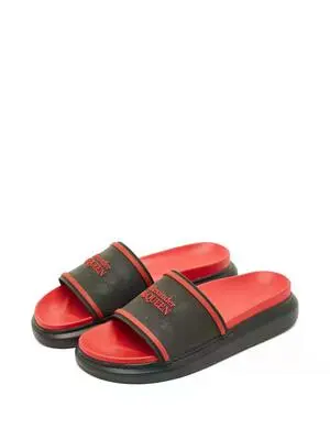 Alexander McQueen Rubber Logo Slides