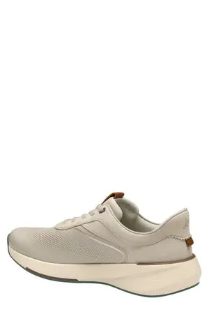 Johnston & Murphy Surge U-throat Embossed Sneaker - Beige Full Grain/nubuck