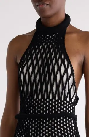 Givenchy Mesh Halter Neck Dress