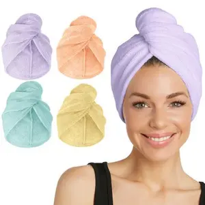 TURBIE TWIST 4-pack Microfiber Hair Towel - Purple