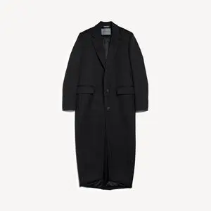 Balenciaga Long Sack Coat - Black
