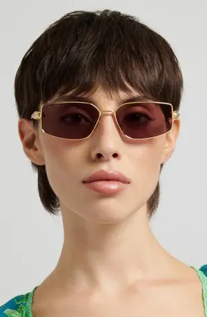 Etro 59mm Rectangular Sunglasses