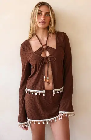 DIPPIN DAISY'S Landlocked Top - Cappuccino