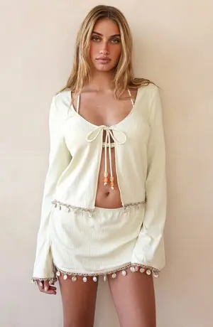 DIPPIN DAISY'S Ris-k Landlocked Top - Papyrus