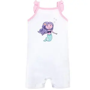 HUDSON BABY Essential Cotton Rompers - Mermaid