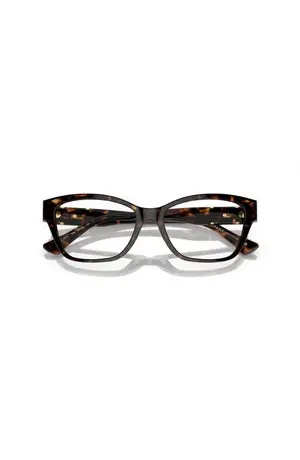 Versace 54mm Cat Eye Optical Glasses - Tortoise