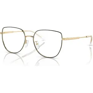 Michael Kors 55mm Round Optical Glasses - Gold