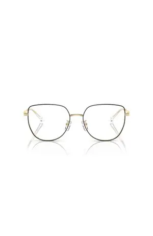 Michael Kors 55mm Round Optical Glasses - Gold