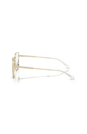 Michael Kors 55mm Round Optical Glasses - Gold