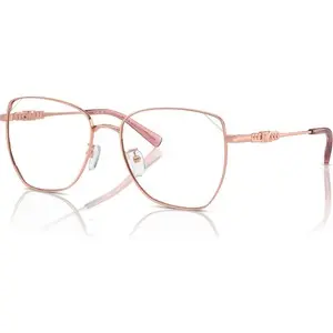 Michael Kors 56mm Cat Eye Optical Glasses - Gold