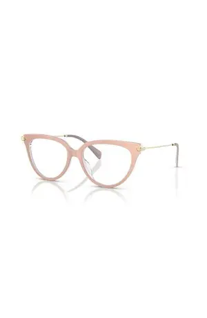 Michael Kors 53mm Cat Eye Optical Glasses - Beige