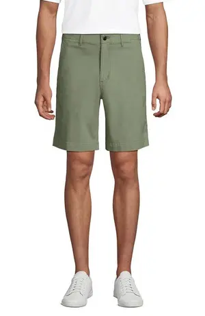 LANDS' END Knockabout 9" Comfort Waist Classic Fit Chino Short - Sage