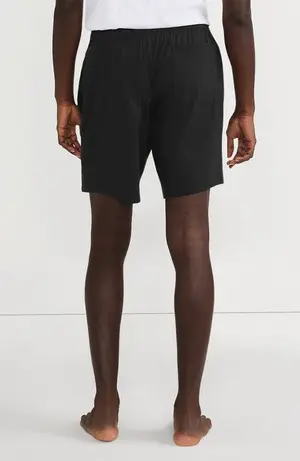 LANDS' END Knit Jersey Pajama Shorts - Black