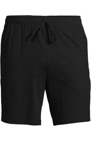 LANDS' END Knit Jersey Pajama Shorts - Black