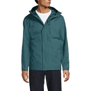 LANDS' END Waterproof Raincoat - Teal Pool